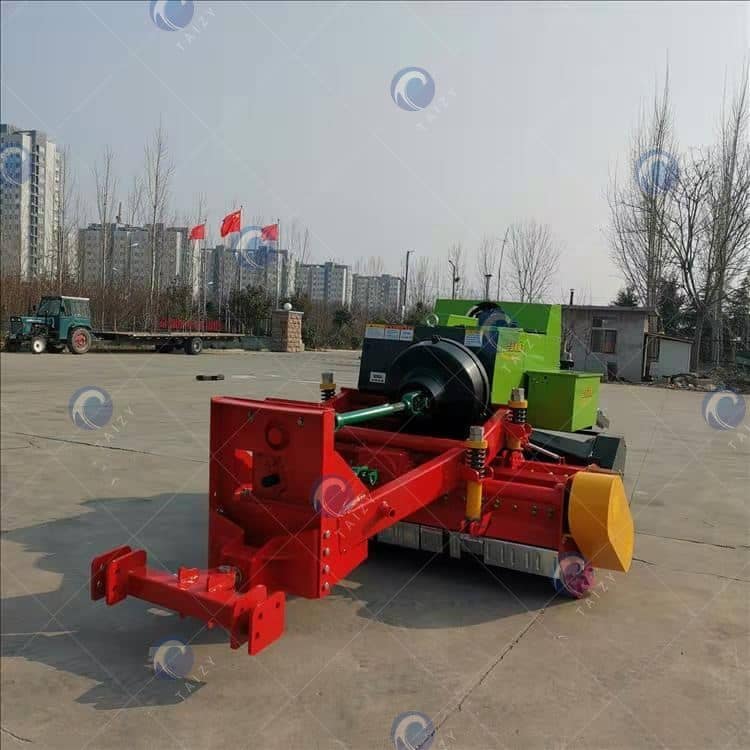 Tractor towing square straw strapping baler machine丨round pickup baler