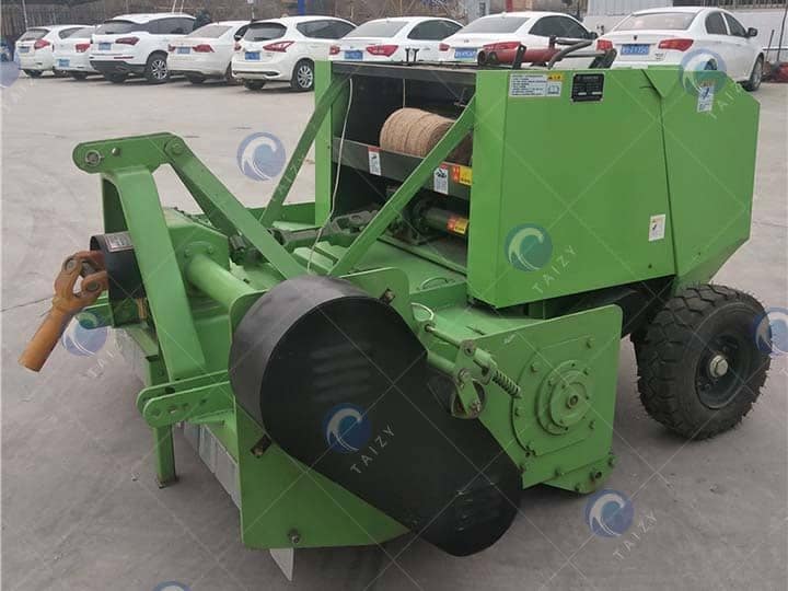 Tractor towing square straw strapping baler machine丨round pickup baler